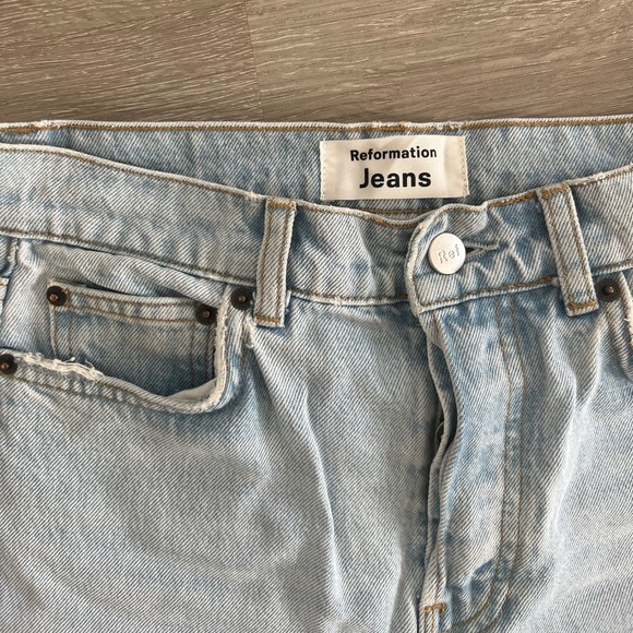 Reformation | Jeans | Reformation Denim Two Tone Jean 25 Cynthia Patch ...
